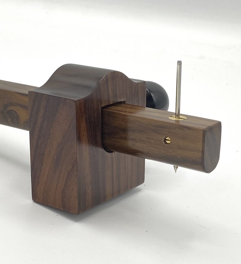 Pin gauge V2 with adjustable HSS pin and threaded pencil hole